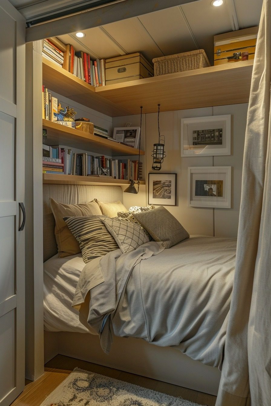29 Tiny Bedroom Ideas to Maximize Your Space - My Elegant Home