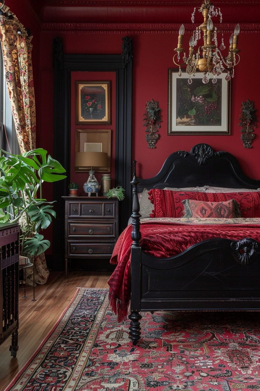 29 Red Boho Bedroom Ideas for a Vibrant and Stylish Space - My Elegant Home