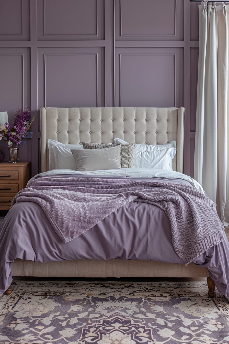 29 Purple Bedroom Ideas for a Bold and Beautiful Room - My Elegant Home