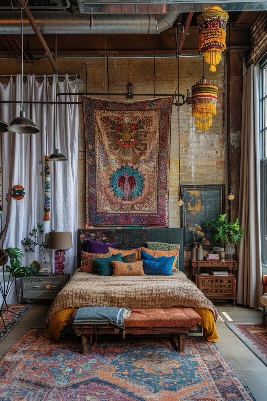 29 Boho Bedrooms With High Ceilings - My Elegant Home