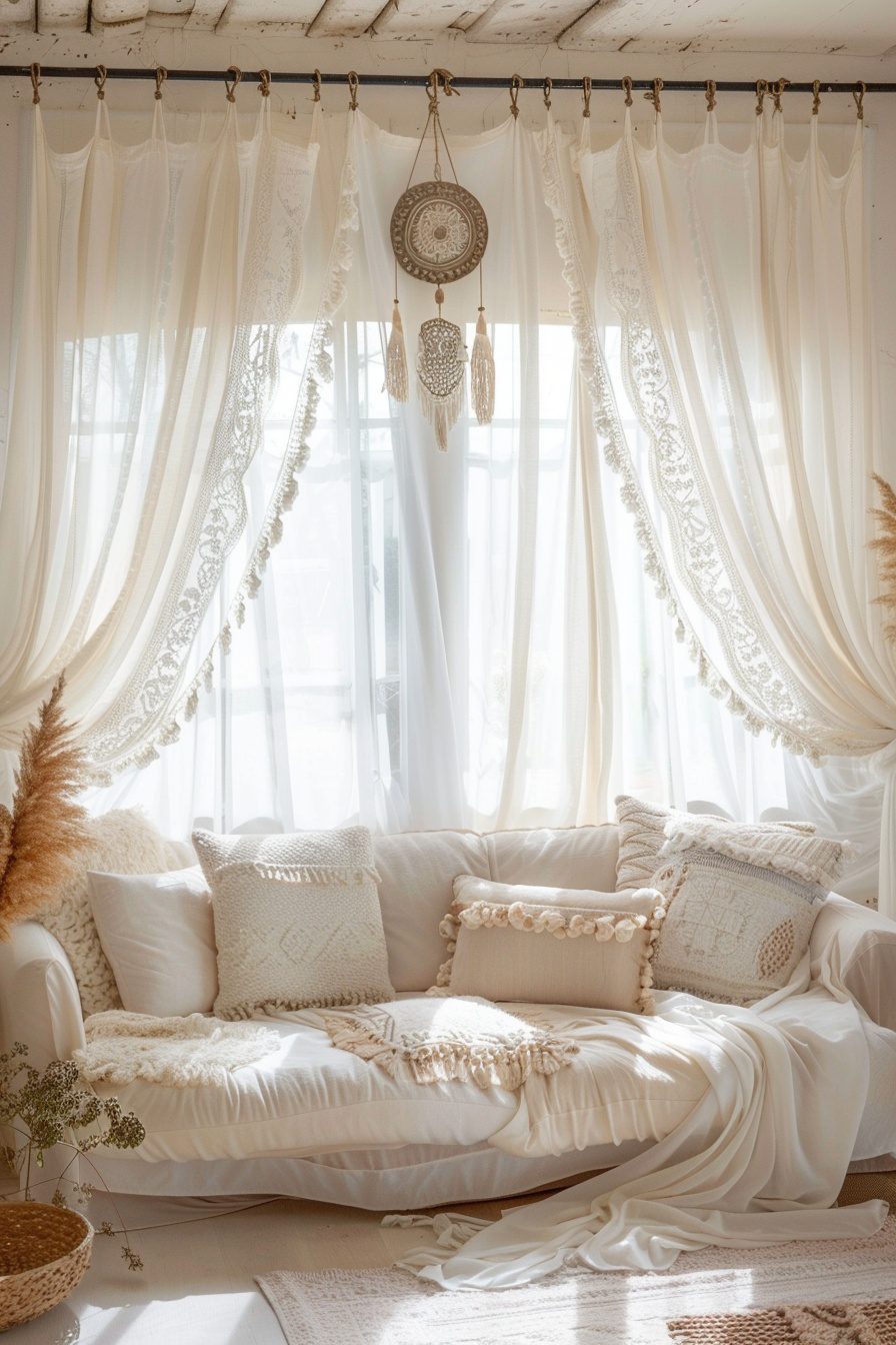 29 Boho Bedroom Curtain Ideas to Elevate Your Style - My Elegant Home