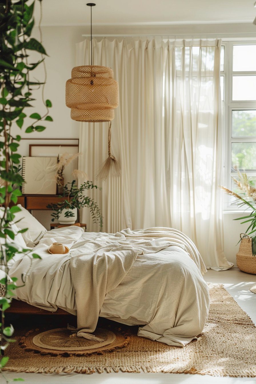 29 Boho Bedrooms With High Ceilings - My Elegant Home