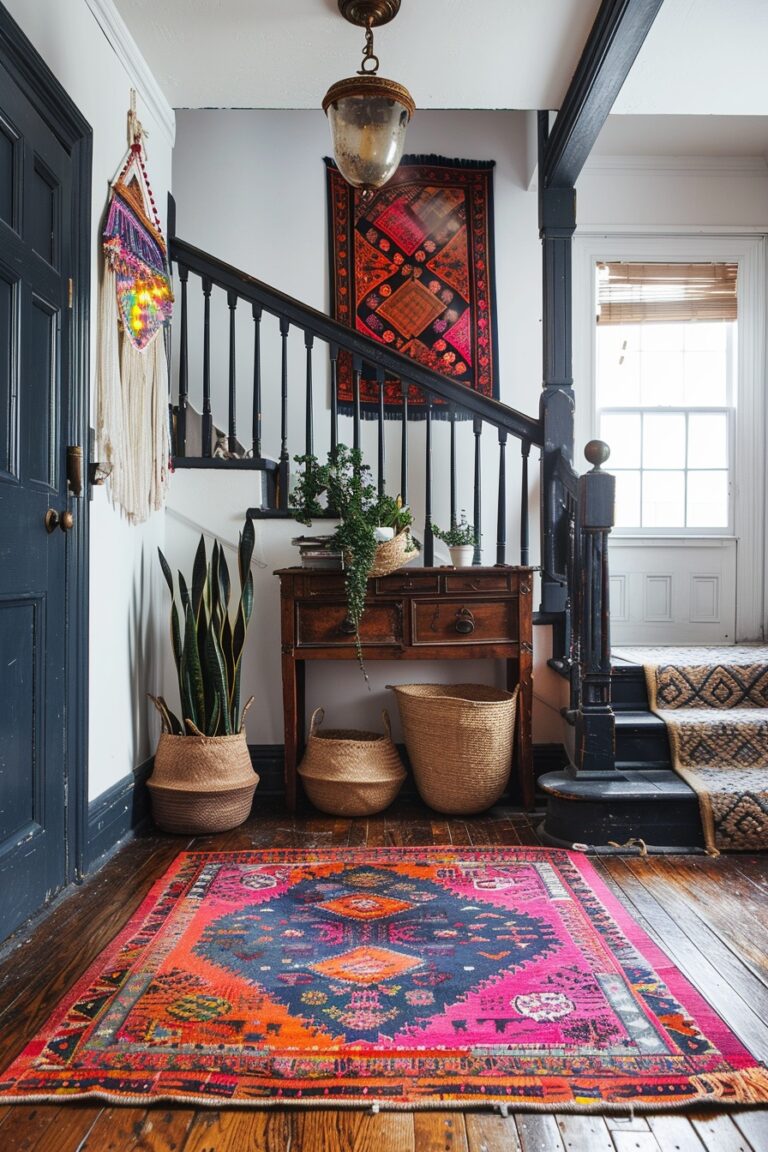 29 Boho Entryway Ideas for a Cozy and Welcoming Vibe - My Elegant Home