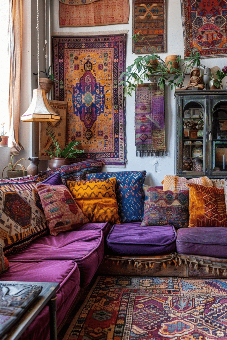 29 Boho Maximalist Living Room Ideas: Embrace Vibrant Patterns and ...
