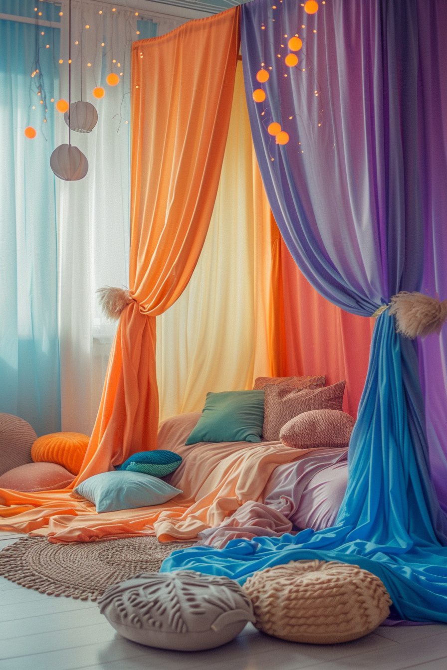 29 Rainbow Bedroom Ideas for Kids and Teens - My Elegant Home