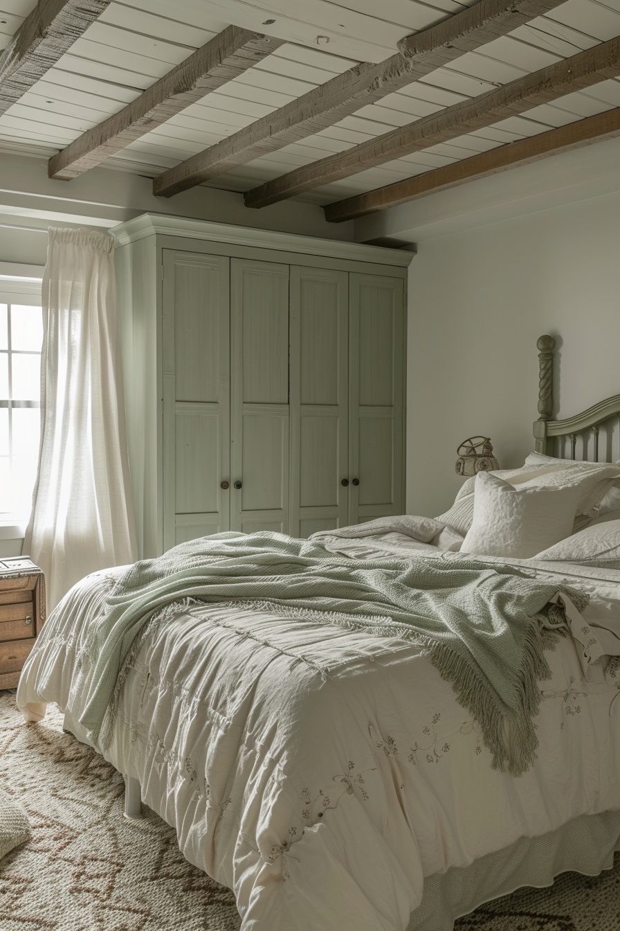 29 Sage Green Farmhouse Bedroom Ideas for a Fresh Update - My Elegant Home