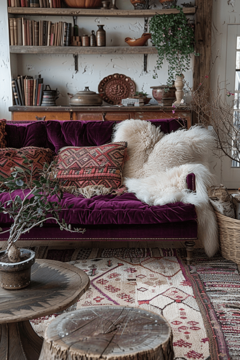 29 Boho Maximalist Living Room Ideas: Embrace Vibrant Patterns and ...