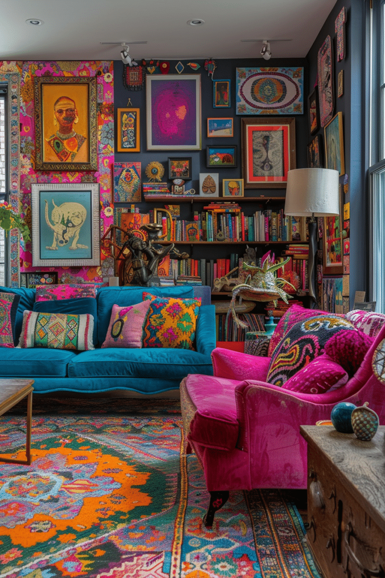 29 Boho Maximalist Living Room Ideas: Embrace Vibrant Patterns and ...