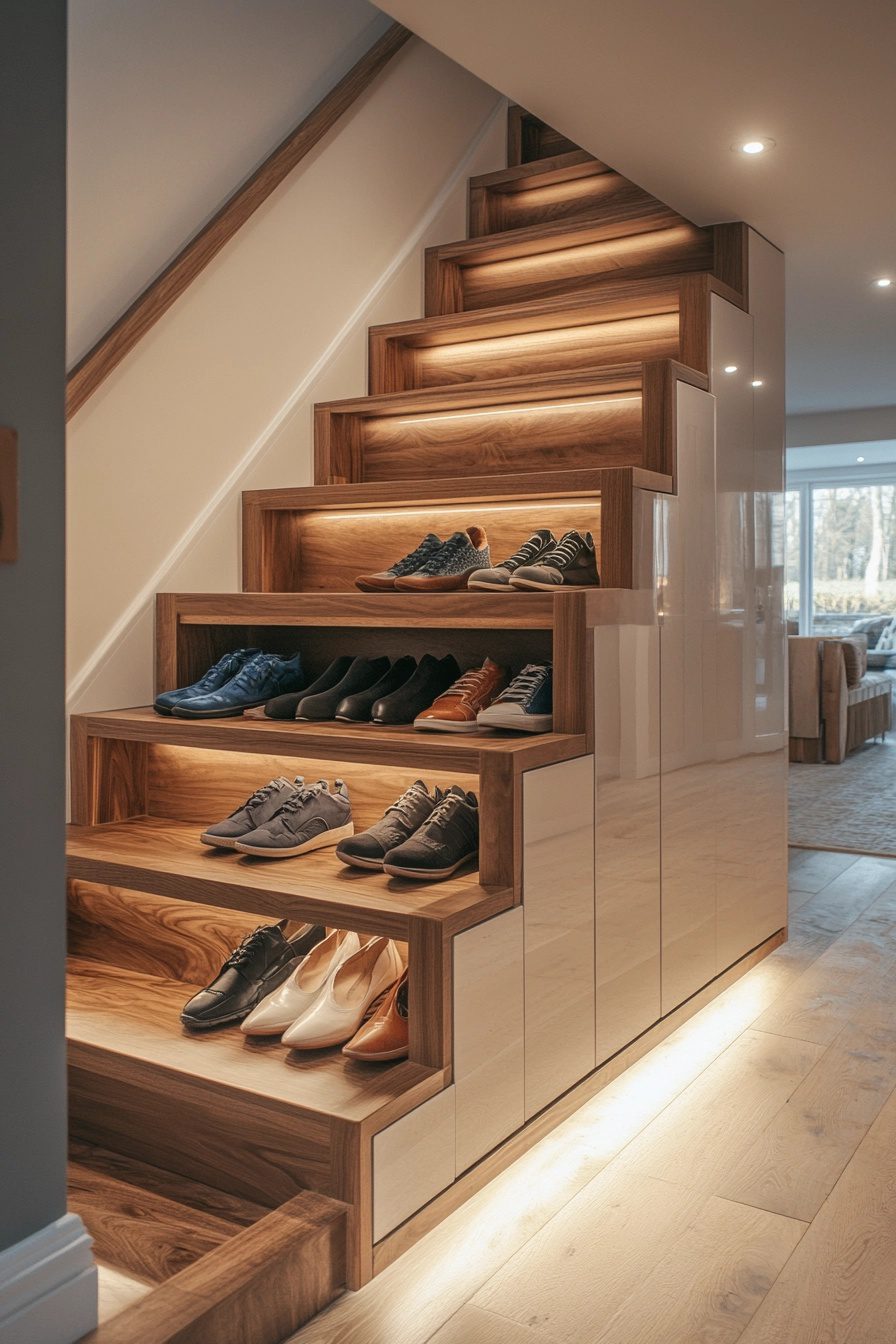29 Staircase Storage Under Stairs Ideas to Maximize Your Home's Space ...