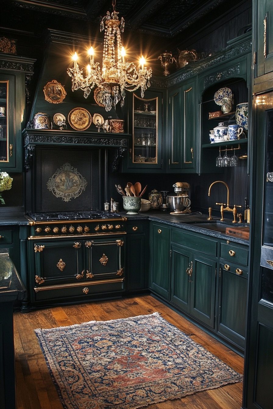 29 Western Gothic Kitchen Ideas to Add Dark Elegance to Your Cooking ...